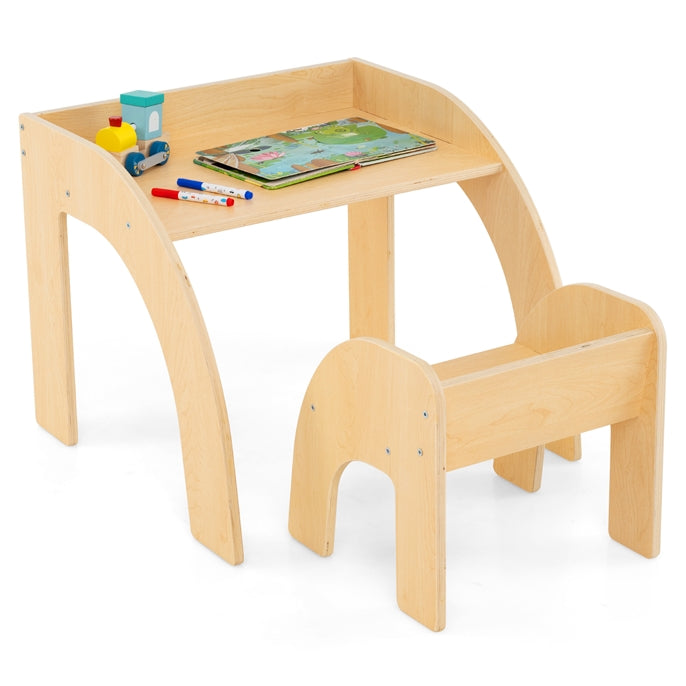 Kids Table and Chair Set Space-saving Activity Desk and Chair Set for ...