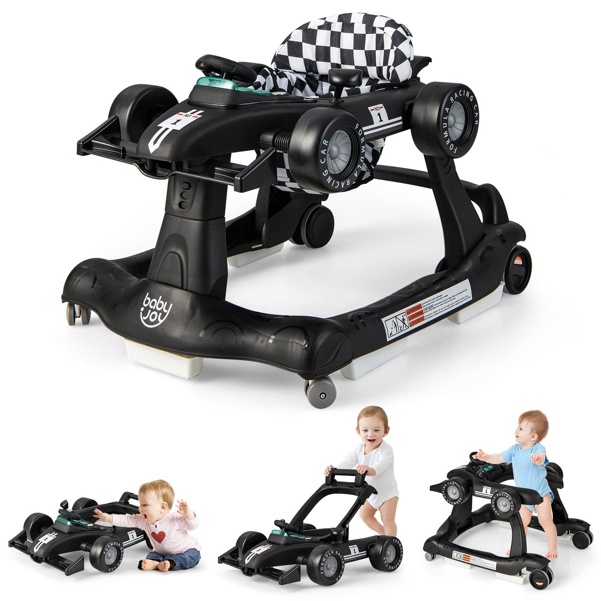 4-in-1 Baby Walker | Foldable Activity Car Baby Walker - Baby Joy AU ...