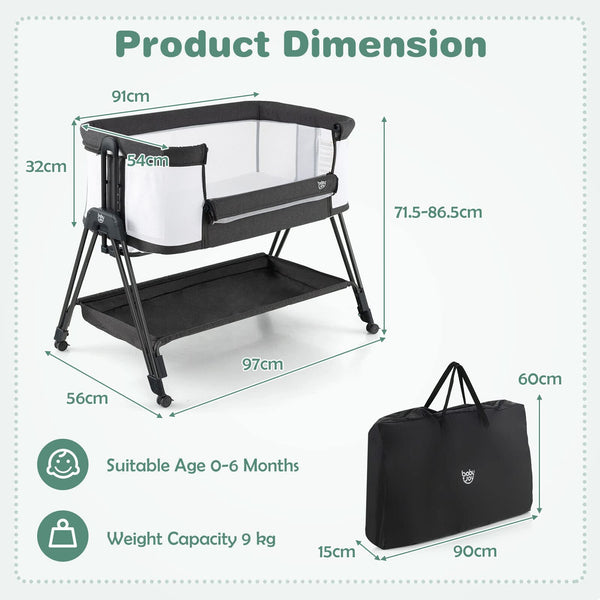 Baby Bassinet | Portable Bassinet | Baby Travel Cot - BABY JOY – Babyjoy